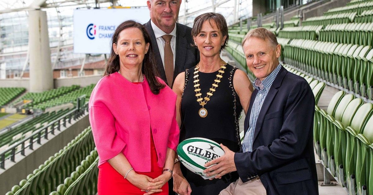 Joe Schmidt joins Pat Gilroy at FICC Business Lunch in the Aviva ...