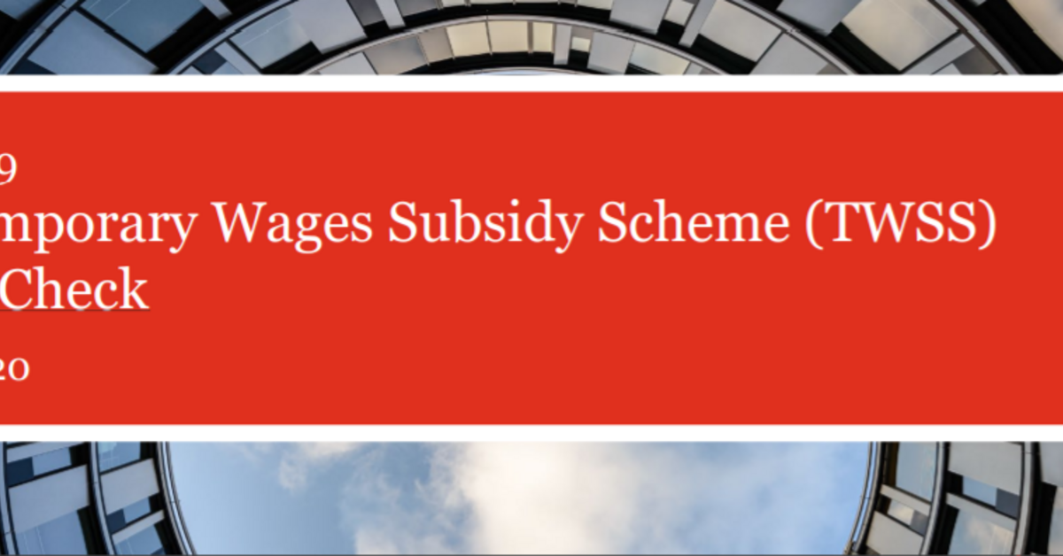 PwC - The Temporary Wages Subsidy Scheme (TWSS) Health Check | FRENCH IRELAND CHAMBER OF COMMERCE